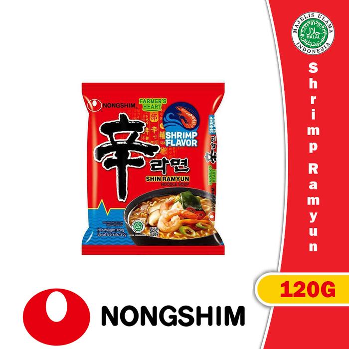 Jual Nongshim Shin Ramyun Shrimp Flavor 120 Gr - Kota Depok - Nongshim ...