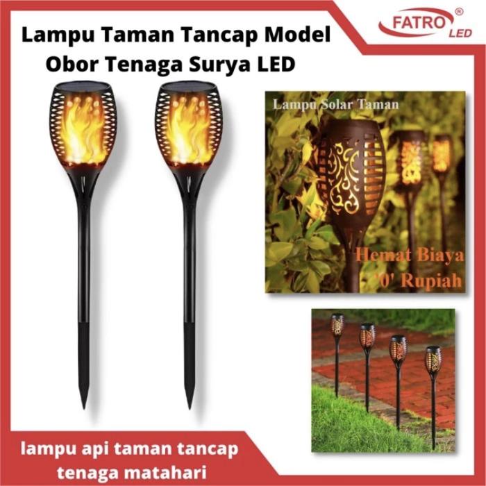 Jual Lampu Obor Solar Cell Fatro/Lampu Taman Solar Cell/Lampu Tenaga ...