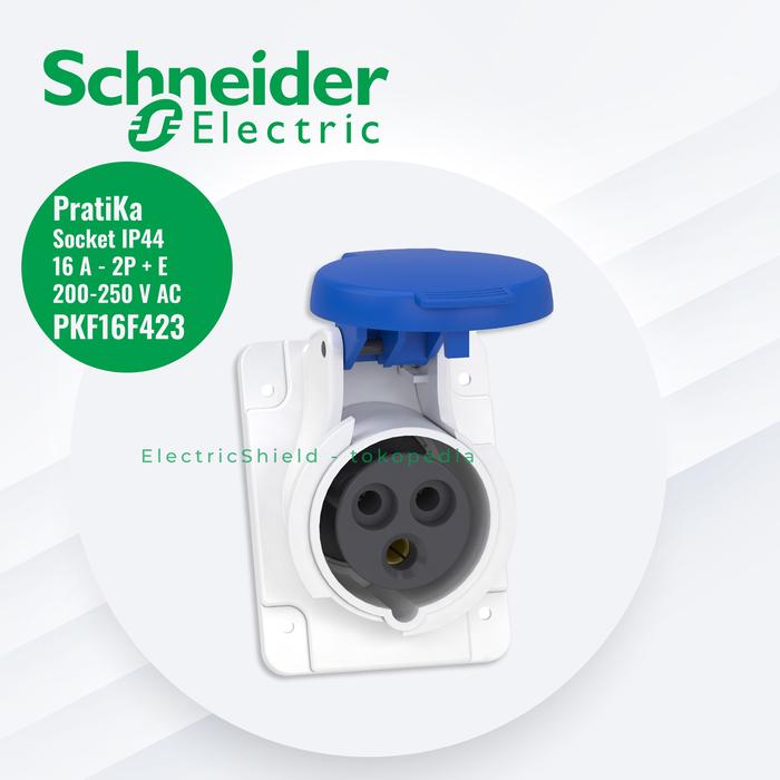 Jual PratiKa socket 16A-2P+E-200-250 V AC IP44 - PKF16F423 - Jakarta ...
