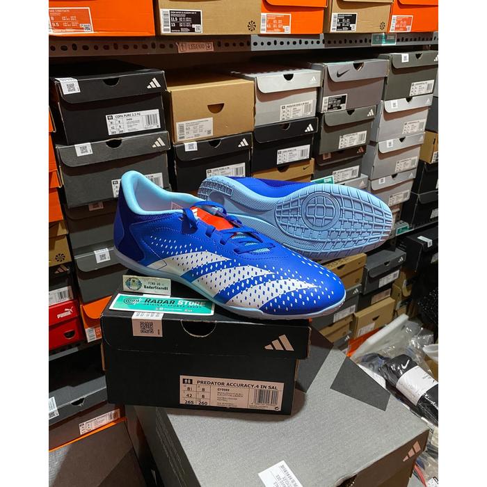 Jual Sepatu Futsal Adidas Predator Accuracy.4 IN sala Blue GY9989 ...