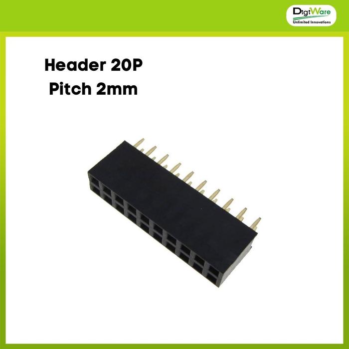 Jual Pin Header Female 2x10 Pin Double Row 2mm - Kota Surabaya ...