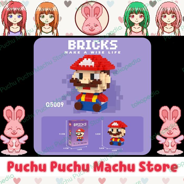 Jual BRICKS Duduk Mainan Balok MARIO Nano Block Nano Blocks 3D Edukasi ...