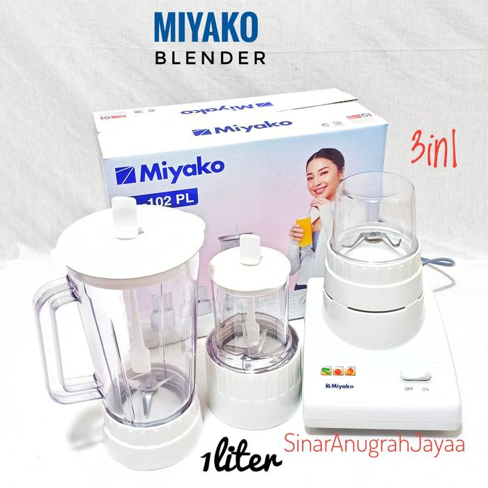 Jual MIYAKO Blender 1 Liter BL-102PL Plastik Blender MIYAKO BL-102PL 3in1 - Jakarta Barat ...