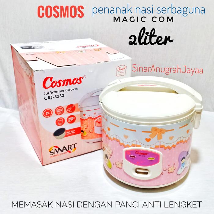 Jual COSMOS Magic Com 2 Liter CRJ-3232 Rice Cooker COSMOS 2L Anti ...