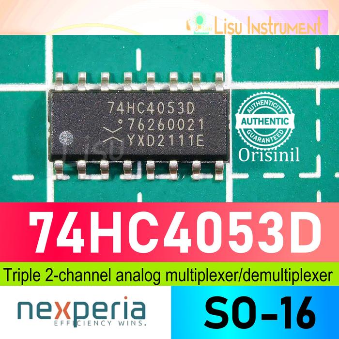 Jual 74HC4053 74HC4053D Triple Analog Multiplexer/demultiplexer SOIC-16 ...