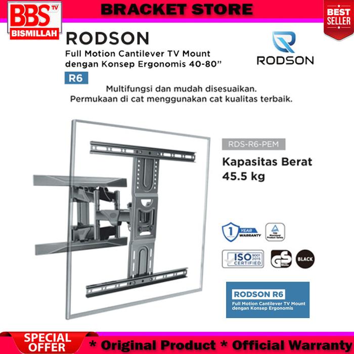Jual Bracket Tv Swivel 75 70 65 55 50 43 inch Brecket TV Swivel NB P6 ...