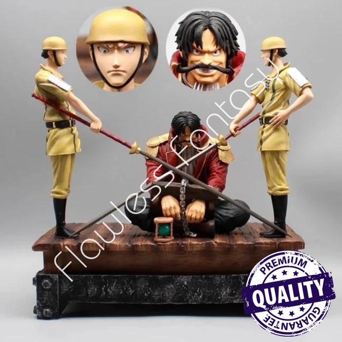 Jual One Piece Pirate King Gol D. Roger Execution Anime Statue Figure ...