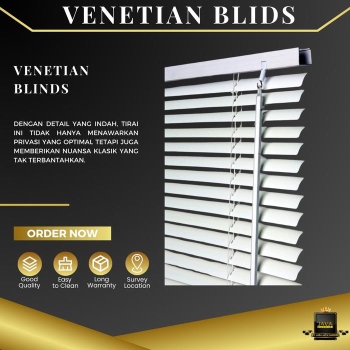 Jual SHARP POINT Venetian blind Horizontal tirai aluminium Bergaransi ...