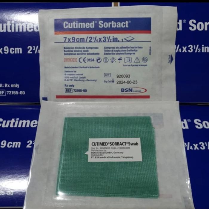 Jual Cutimed Sorbact Swab 7x9 cm / Kasa Verban Penutup Luka - Jakarta ...
