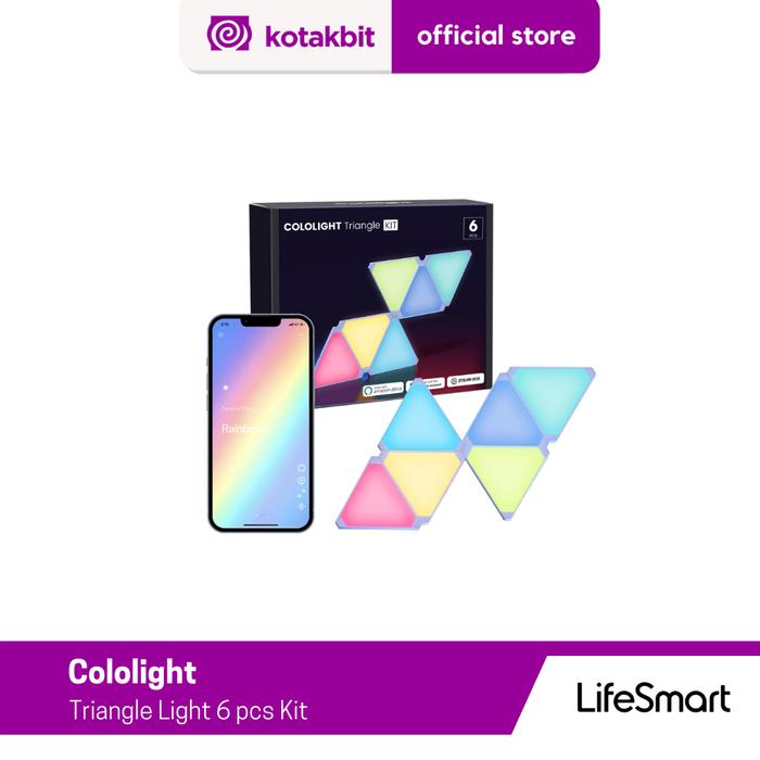 Promo Cololight Triangle Light 6 pcs Kit, Lampu Light LED, Google ...