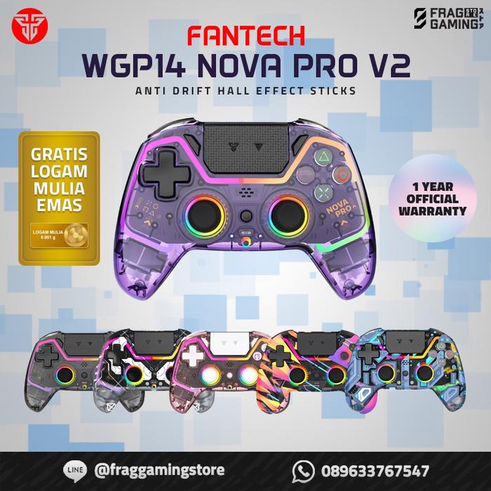 Jual Fantech Wgp14 Novapro Nova Pro V2 Wireless Gamepad Wgp 14 Hall ...