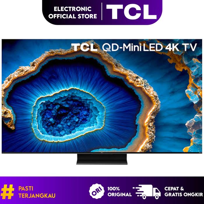 Promo TCL 55c755 C755 Qd-mini led Smart Google TV 55" Inch 4K UHD 144Hz ...