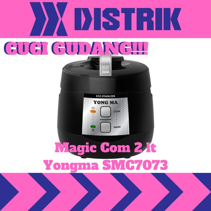 Jual Magic Com 2 lt Eco Stainless Yongma SMC7073 / Yong Ma SMC 7073 ...