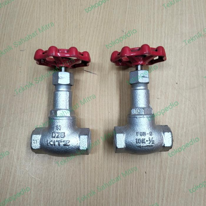 Jual GLOBE VALVE KITZ DRAT 1/2" INCH FCD-S JIS 10K CAST IRON - Jakarta ...