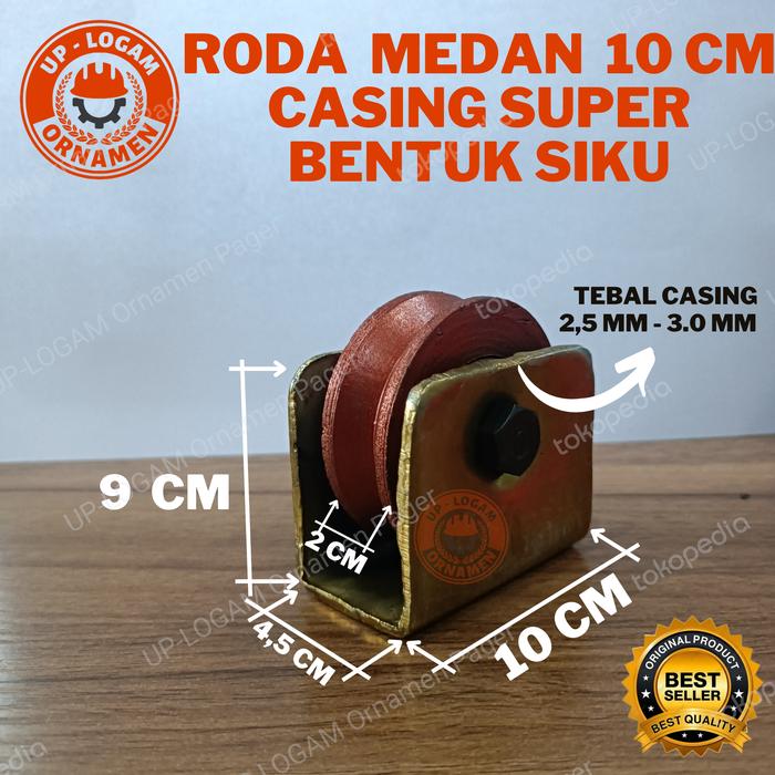 Jual Roda Pagar Besi Gerbang Rumah Medan Ukuran 10 Cm / Model Siku ...