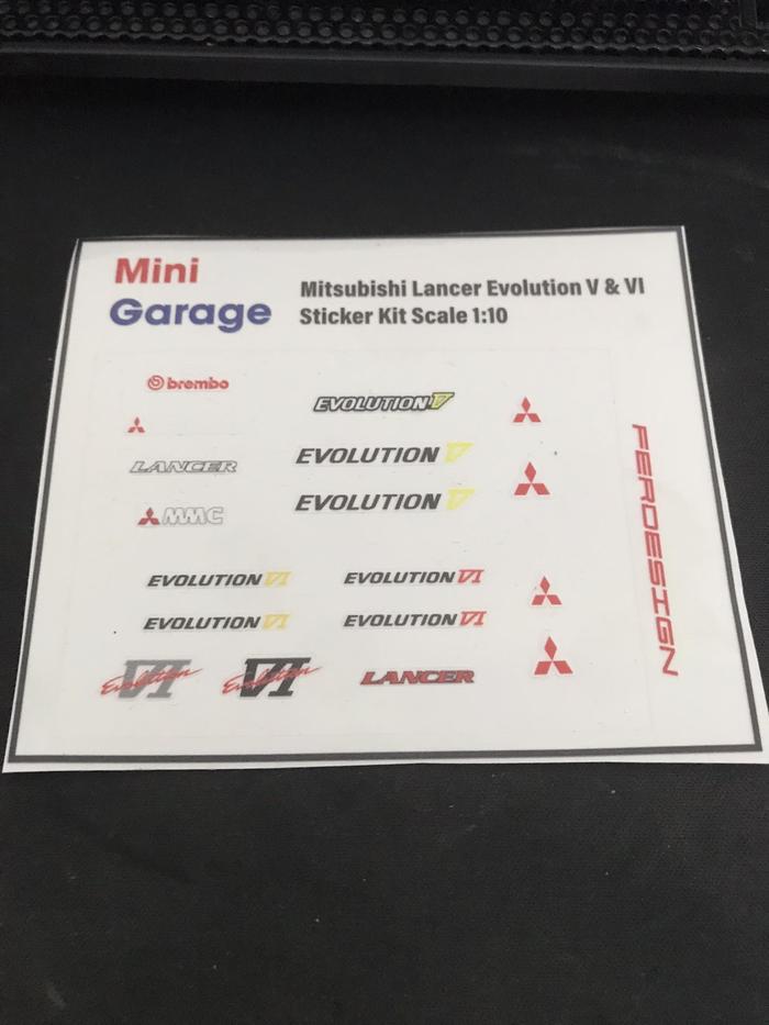 Jual Sticker Kit RC Lancer Evolution 5/6 Skala 1:10 Tamiya - Jakarta ...