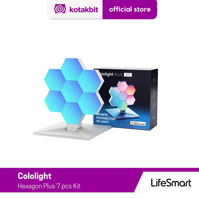 Promo Cololight Hexagon Plus 7 pcs Kit, Lampu Light LED, Homekit, Smart ...