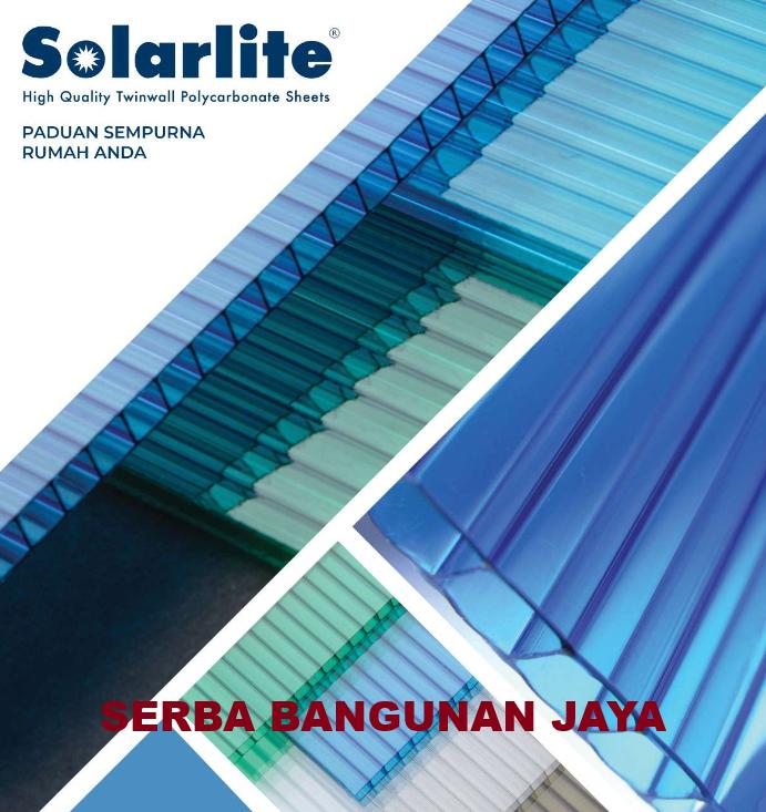 Jual SOLARLITE 5 X 2100 X 11800 mm ATAP POLYCARBONATE - Color & Clear ...