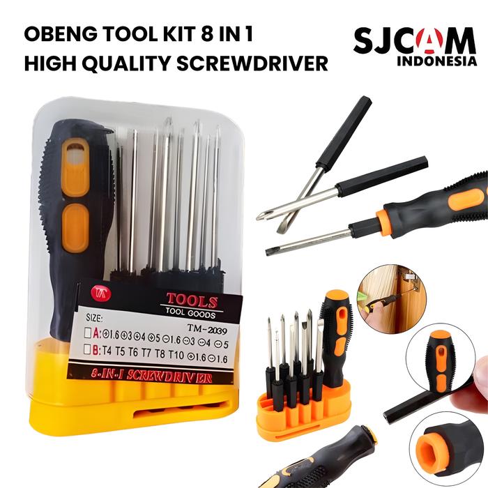 Promo Obeng Set Min Plus 8 In 1 Multifungsi Screwdriver Tool Kit ...