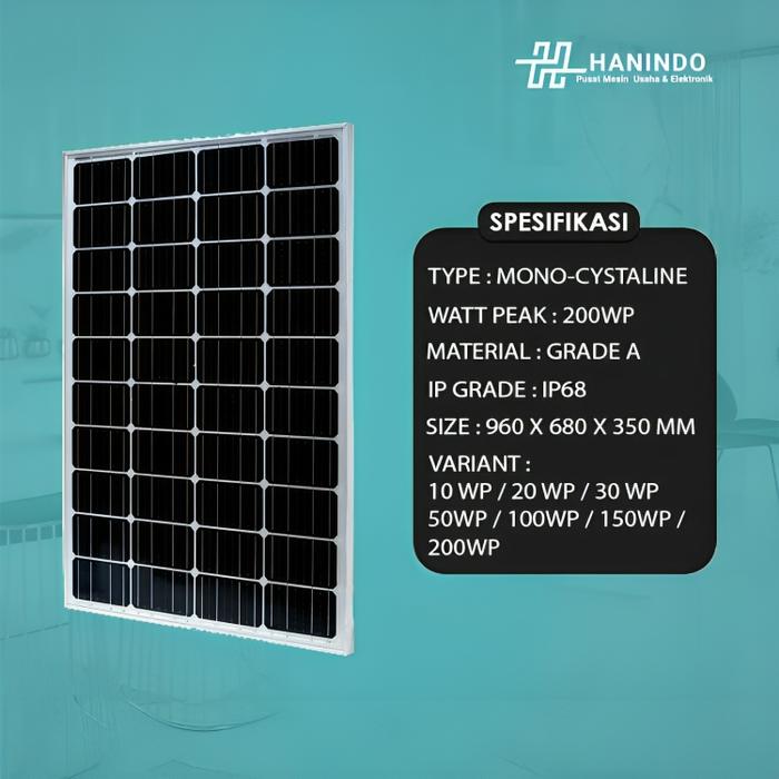 Jual Solar Panel 200w / Solar Cell 200watt / Panel Surya 200wp Mono ...