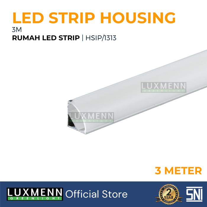 Promo LUXMENN LED Housing Cover Rumah Aluminium LED Strip Siku,HSIP ...