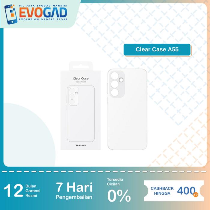 Jual Samsung A55 & A35 Clear Case, Silicon Case, Grip Case & Card Case - A55 Standing Di Seller ...