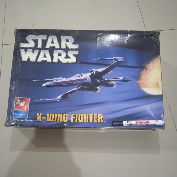 Jual Star Wars Model Kit X Wing Fighter merk AMT ERTL USA skala besar ...