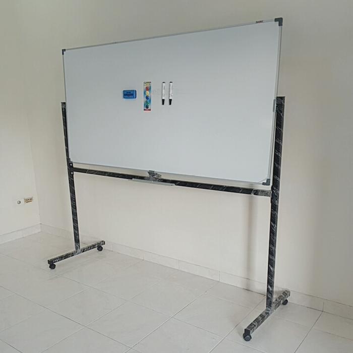 Jual Papan tulis / Whiteboard DAIKI Magnet Single face stand uk 90x180 ...