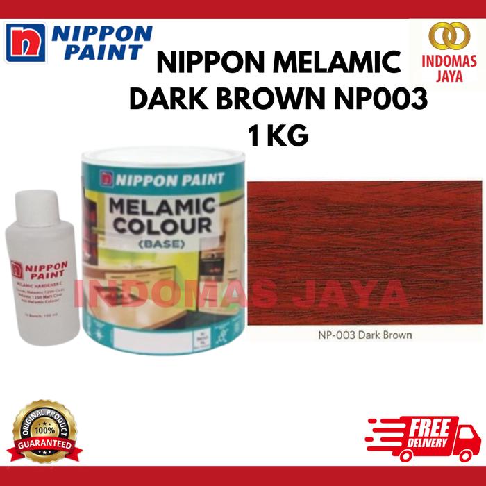 Jual CAT KAYU NIPPON PAINT MELAMIC NP003 DARK BROWN 1KG - Kota ...