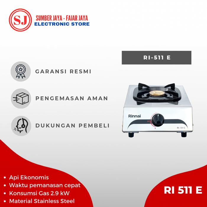 Promo Kompor Gas Satu Tungku Rinnai RI-511E - Kab. Bekasi - Sumber Jaya ...