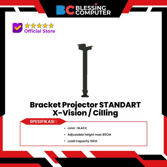 Jual Bracket Projector STANDART X-Vision / Cilling HITAM - Kota ...