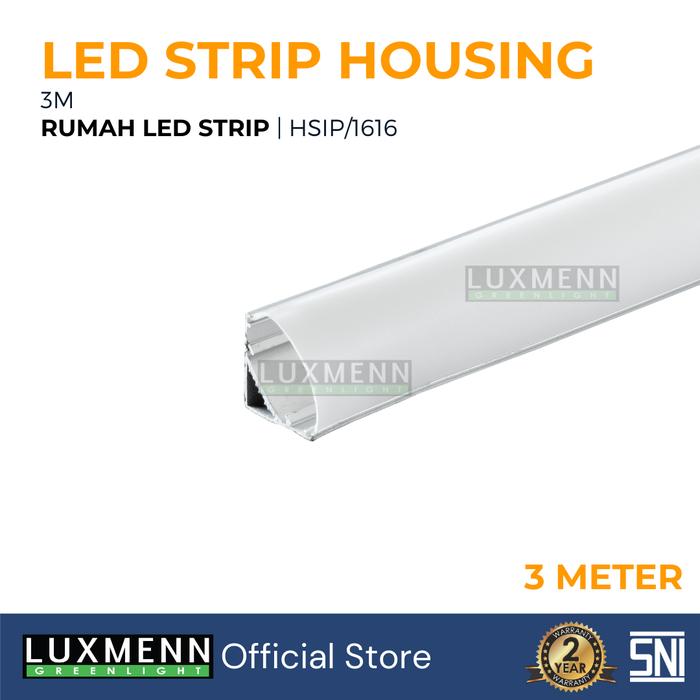 Promo LUXMENN LED Housing Cover Rumah Aluminium LED Strip Siku, HSIP ...