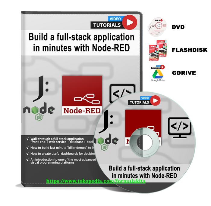 Jual VIDEO TUTORIAL Build a full-stack application in minutes with Node ...