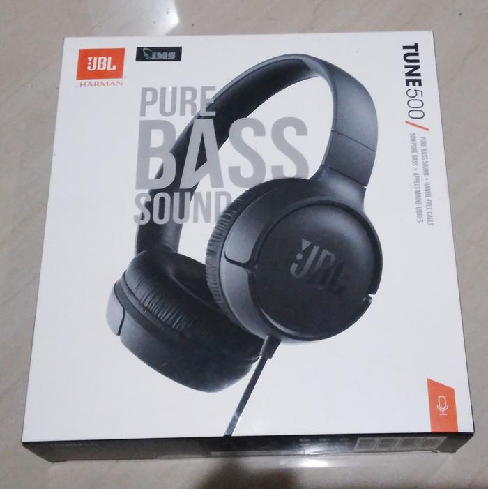 Jual Headphone Handsfree JBL Tune 500 Wired Headset Pure Bass ...
