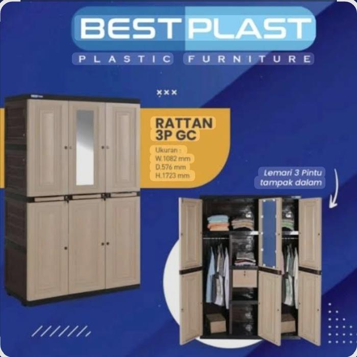 Jual lemari plastik olymplast bestplast rattan 3 pintu - Jakarta Timur ...