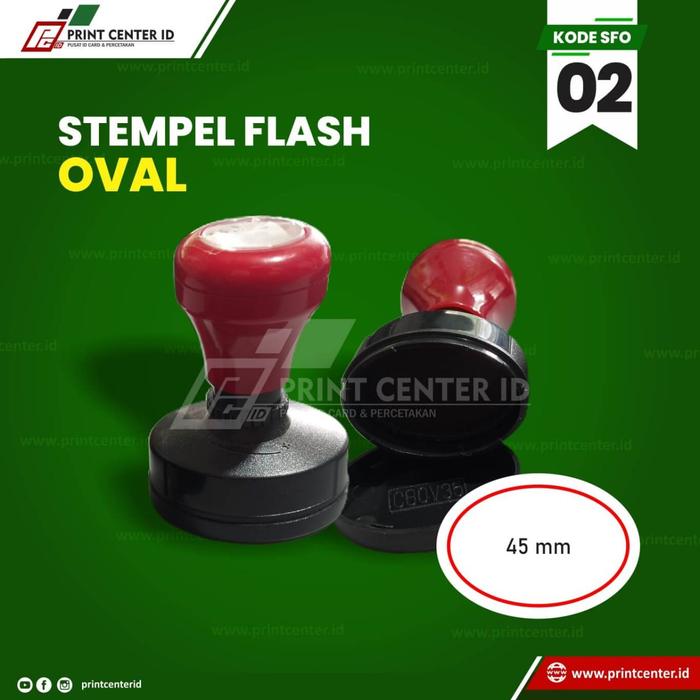 Jual Cetak Stempel Flash Lonjong / Oval - Stempel Otomatis Custome - O2 ...