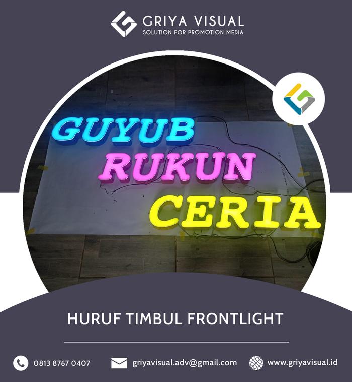 Jual HURUF TIMBIL LED GUYUB RUKUN CERIA - Jakarta Selatan - Griya ...