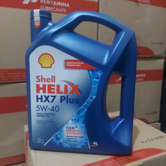 Jual SHELL HELIX HX7 Plus 5w-40 4Liter galon | BARCODE HIJAU ORIGINAL ...