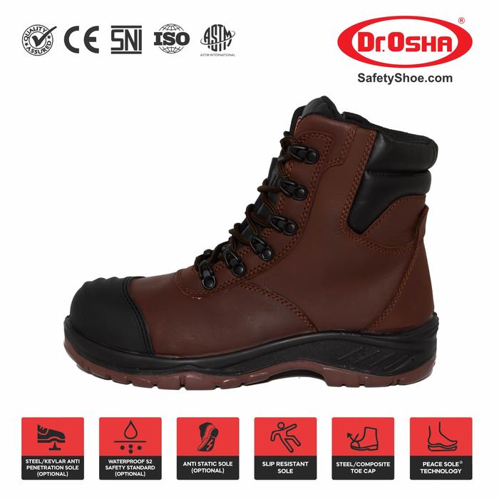 Promo Dr.OSHA Safety Shoes Sepatu 9230b S2 Deluxe Terra Ankle Boot ...