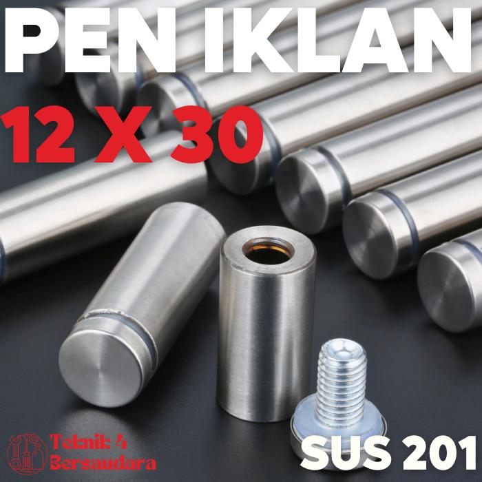 Jual PEN IKLAN 12X30 STAINLESS / BAUT AKRILIK / BAUT KACA SIGN BOARD ...