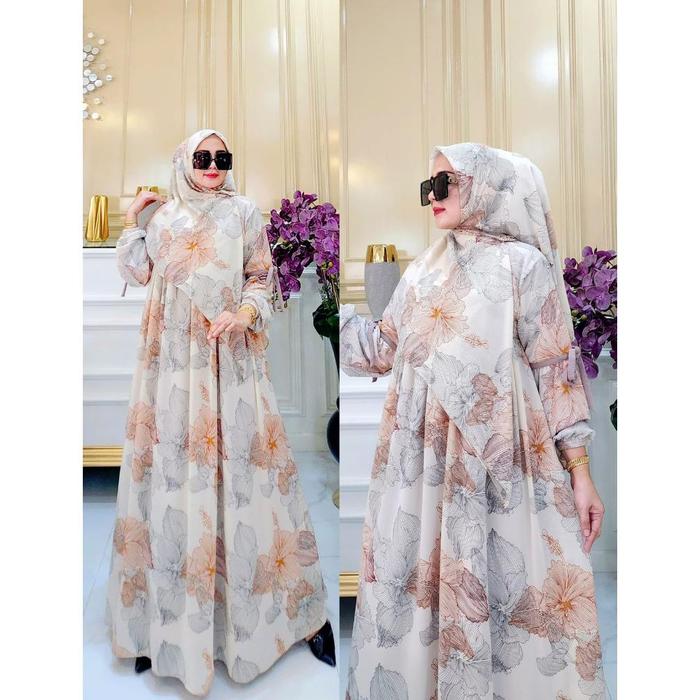 Jual AYDEEN SET BY ARSY HIJAB ORIGINAL - BEIGE PASTEL, All Size ...