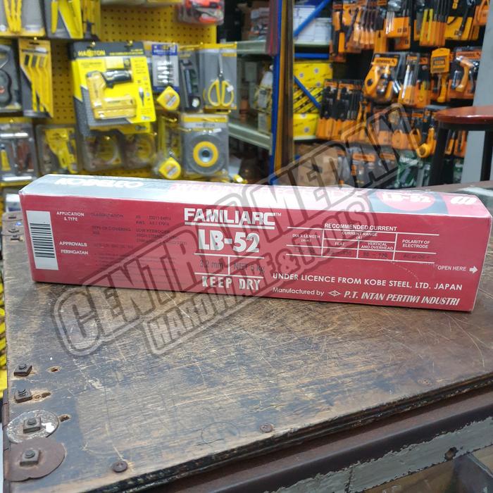 Jual KAWAT LAS LB-52 3.2MM FAMILIARC KOBE WELDING ELECTRODES LB52 3.2 ...