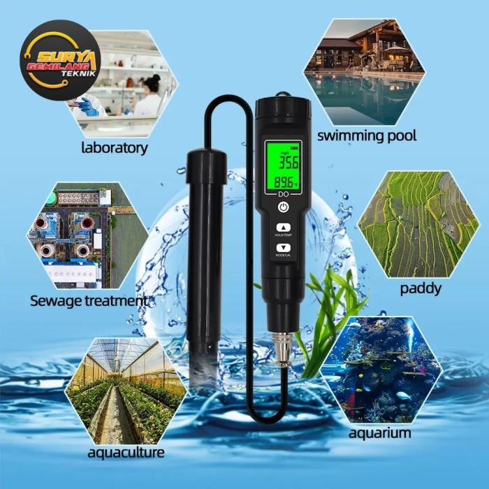 Jual Dissolved Oxygen Tester DO9100 DO Meter Oksigen Water Analyzer Air ...
