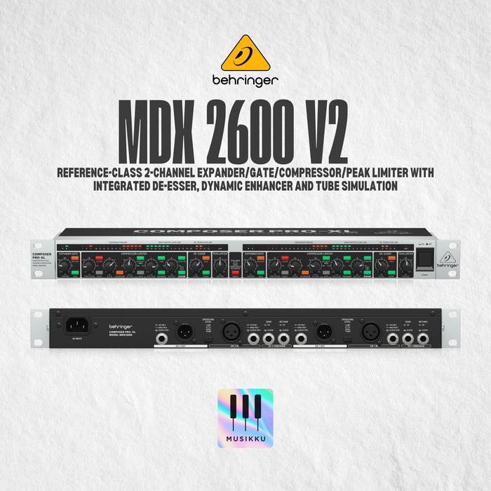 Jual Behringer MDX2600 2 Channel Expander/ Gate / Compressor / Peak ...