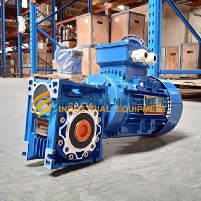 Jual Dinamo 3HP 3Phase 1500 RPM + Gearbox NMRV 1:30 komplit - Kota ...