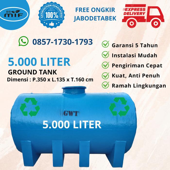 Jual Ground tank , ground water tank, tanki air tanam, 5.000 Liter ...