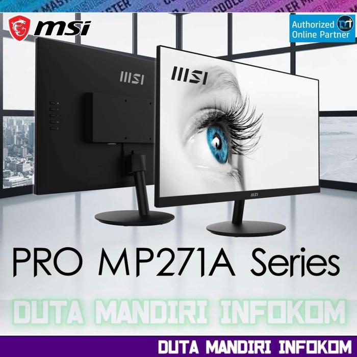 Promo MSI PRO MP271A 27" FHD 100Hz 1ms Monitor VGA HDMI DP Speaker Monitor Cicil 0% 3x - Jakarta ...
