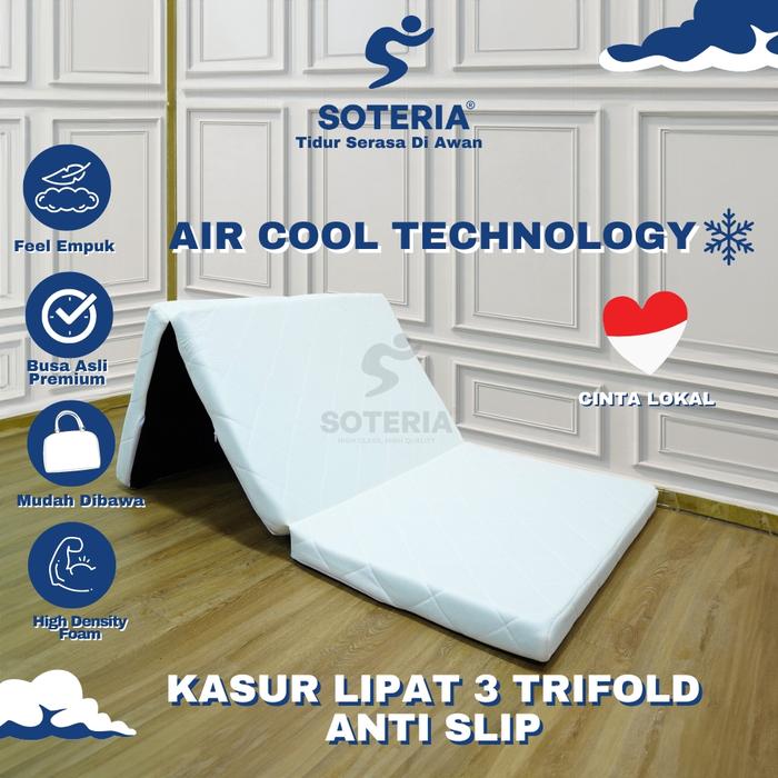 Promo Kasur Lipat Lantai Matras Anti Kempes 100% Trifold LP3 90x200 ...