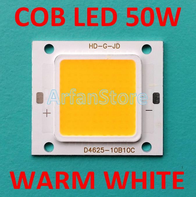 Jual COB HPL 50W Warm White High Power LED 100 Chip Kuning Super Terang ...