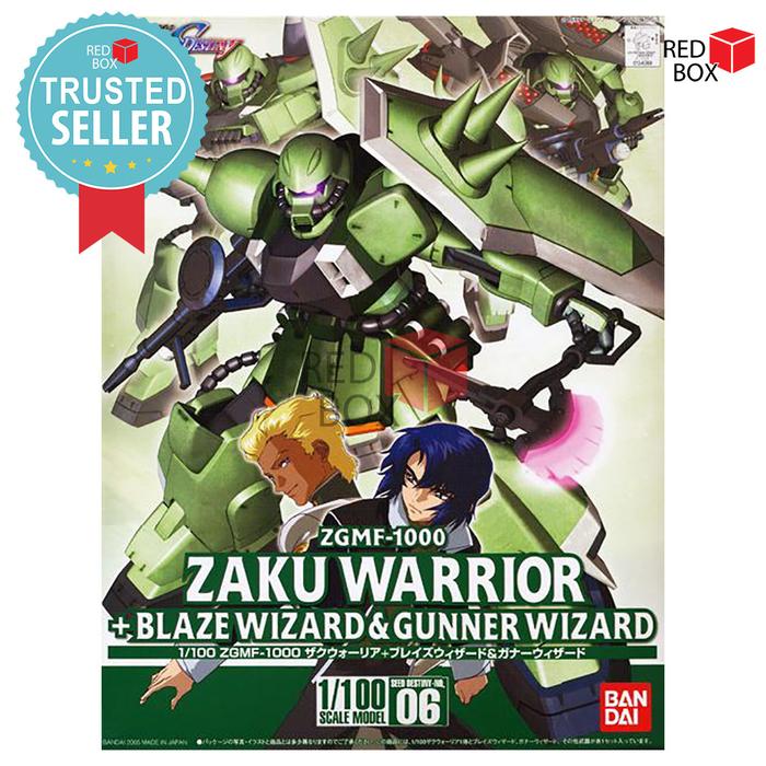 Jual 1/100 Zaku Warrior Blaze & Gunner Wizard Bandai Original Gundam ...